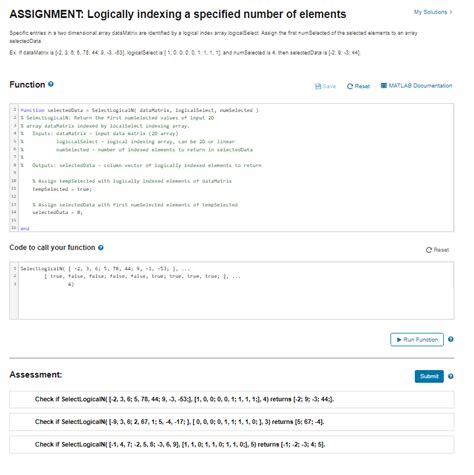 Solved Assignment Logically Indexing A Specified Number Of