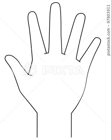 Illustration Of The Palm Palm Of The Hand Palm Stock Illustration 97803911 Pixta