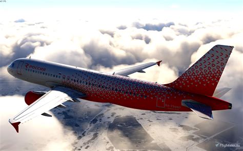 Fenix Simulation A320 V2b2 Rossiya Ra 73207 [8k] W Cabin For Microsoft Flight Simulator Msfs