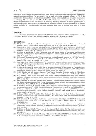 Sensorless Control Of A Fault Tolerant PMSM Drives In Case Of Single Phase Open Circuit Fault PDF