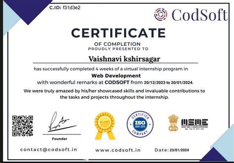 Vaishnavi Kshirsagar On Linkedin Connections Intern Codsoft