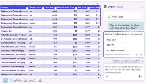 10 Copilot Prompts For Excel