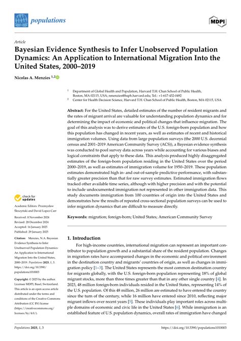 Pdf Bayesian Evidence Synthesis To Infer Unobserved Population Dynamics An Application To