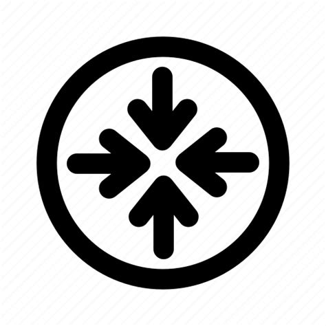 Arrow Direction Minimize Resize Shrink Icon Download On Iconfinder