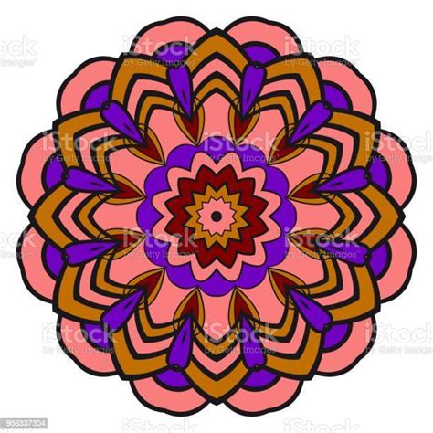 장식용 원형 패턴입니다 꽃 만다라입니다 멋진 빈티지 장식 요소입니다 손으로 그린 화려한 벡터 배경 위한 디자인 0명에 대한 스톡 벡터 아트 및 기타 이미지 Istock