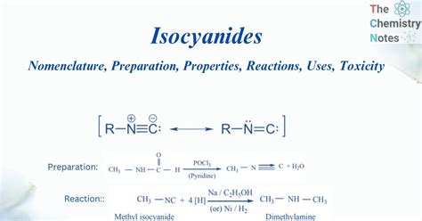 Isocyanides Preparation Reactions Toxicity Uses
