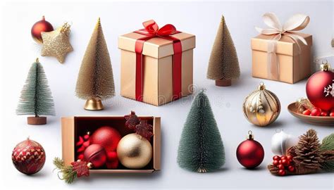 Collection Of Christmas Objects Stock Illustration Illustration Of