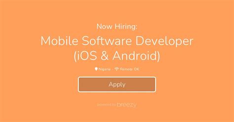 Mobile Software Developer Ios And Android At Snappycx