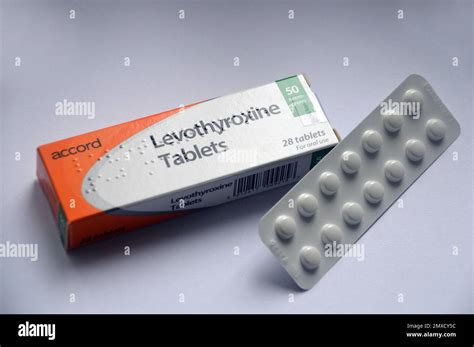 A Box Of 28 50mg Levothyroxine L Thyroxine Tablets Made By Accord To