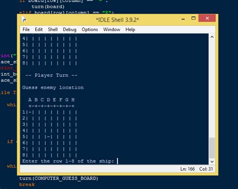 Simple Battleship Gamevs Ai In Python Free Source Code Sourcecodester
