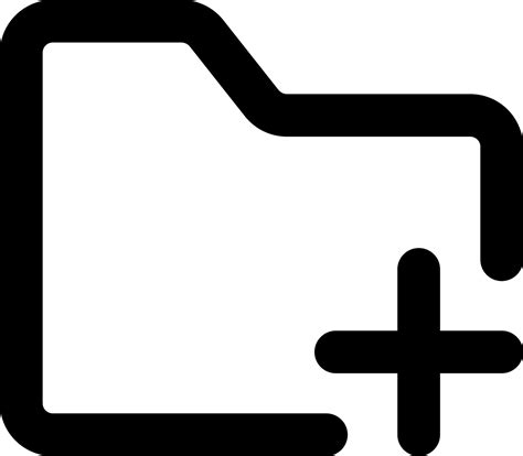 Add Folder Icon In Line Art 24292697 Vector Art At Vecteezy