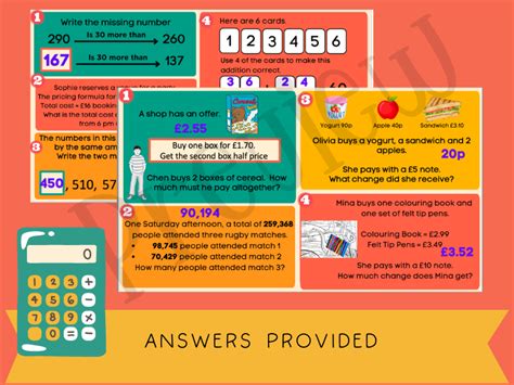 SATs Reasoning Addition Subtraction Game Reasoning Master Teaching Resources