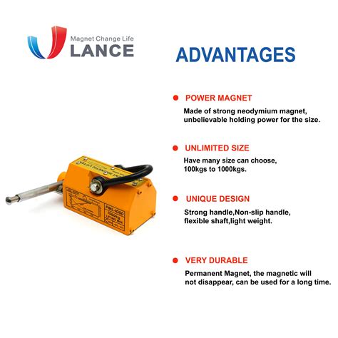 무거운 의무 리프팅 강력한 1000kg 안전 공장 영구 자석 리프터 Buy 영구 자석 리프터1000kg 안전 공장 영구 자석 리프터 Product On