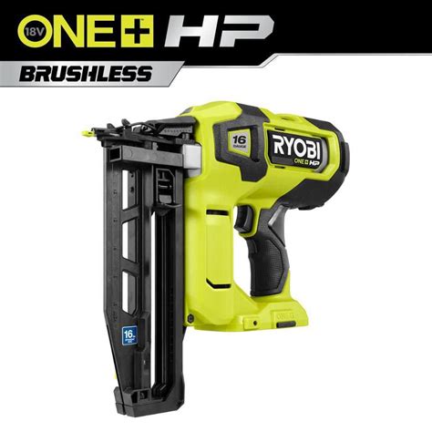Ryobi One Hp 18v Brushless Cordless 16 Gauge Straight Finish Nailer