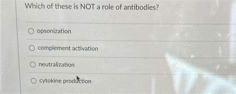 Solved Which Of These Is Not A Role Of