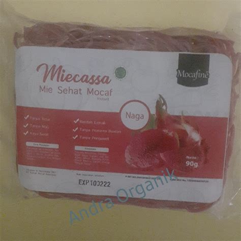Mie Mocaf Buah Naga Organik Wasmon