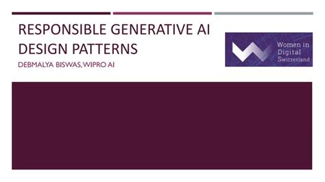 Responsible Generative Ai Design Patterns Ppt