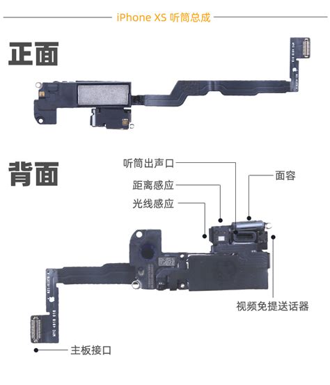适用苹果x Xr Xsmax 11pro 12max原装拆机听筒排线感应送话器排线 阿里巴巴