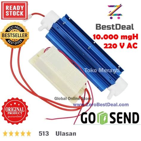 Jual V G Ozone Generator Tube Water Tabung Air Purifier Water