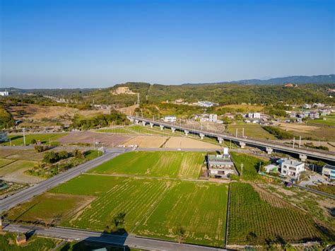 Aerial View Of The Landscape Of Yuanli Area Stock Photo Image Of