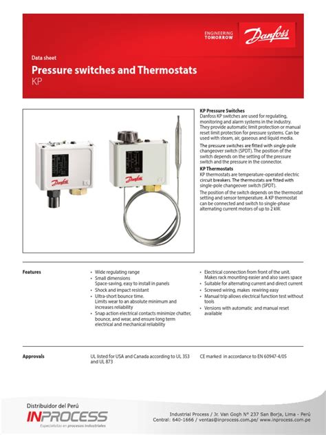 Danfoss Kp Pdf Switch Electrical Connector