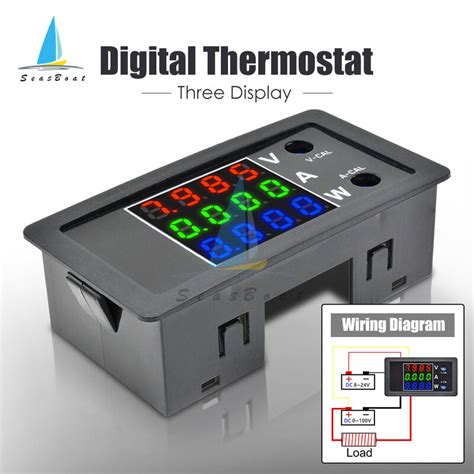 Led 디지털 전압계 전류계 전력계 전압 전류 전력계 전압 검출기 테스터 Dc 0 100v 10a 1000w 028 인치 측정 및 분석 장비