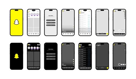 Premium Vector Social Network Snapchat Iphone App Mockup Snapchat