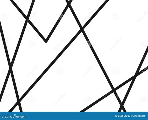 Simple Background With Random Lines Stock Vector Illustration Of Asymmetric Geometric 255551287