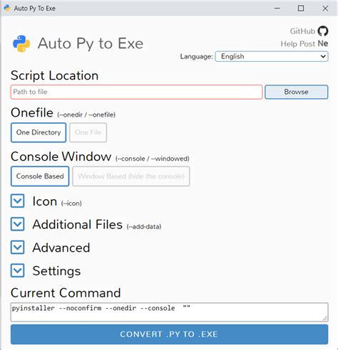 how to bind python code executable exe files with additional library folders by anubhav