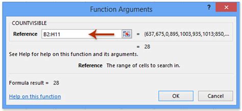 How To Count Ignore Hidden Cells Rows Columns In Excel