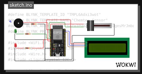 Chemtex Gas Sensor Wokwi Esp32 Stm32 Arduino Simulator