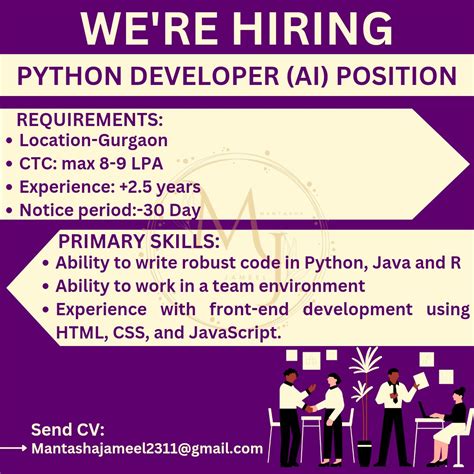 Mantasha Jameel On Linkedin Hiringpythondeveloper