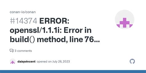 Error Openssl111i Error In Build Method Line 762 Selfmake