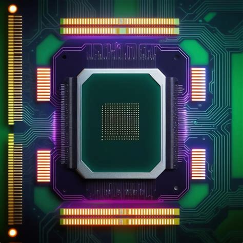Tabla De Circuitos Integrados De Microchip Para Servidor Procesador