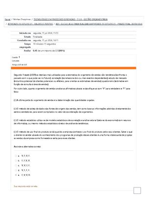 Solved Preencha corretamente a lacuna na frase a seguir e com base nos Gestão de Pessoas