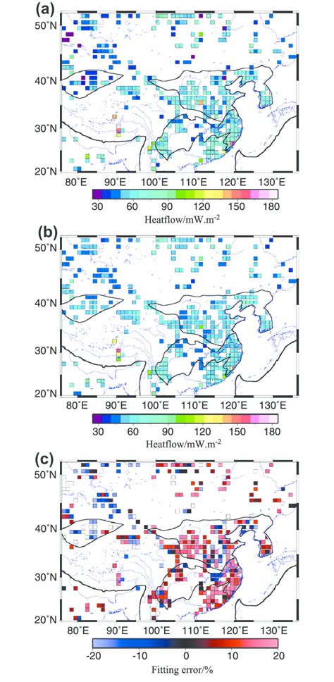 The Comparison Between The Calculated And Measured Surface Heat Flow In