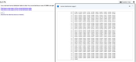 Solved EQuestion Help Use A Standard Normal Chegg