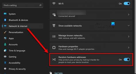 How To Turn On Random Hardware Addresses In Windows