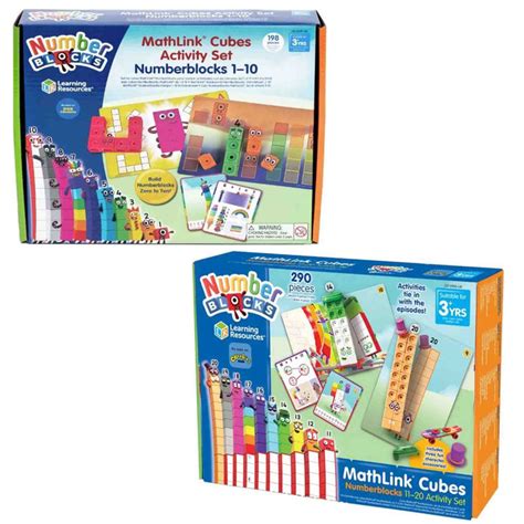 Mathlink Cubes Numberblocks 1 20 Activity Set By Learning Resources