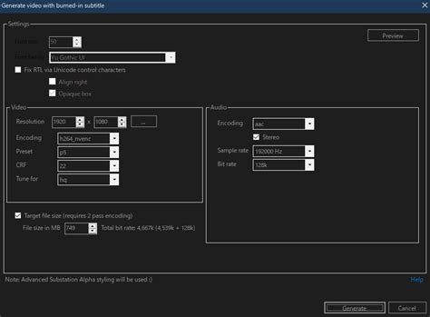 Enhanced Capabilities For Subtitle Burned In Video Generation · Issue