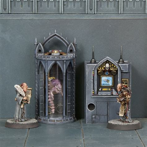 My Recently Completed Imperial Cogitator And Stasis Chamber 40k