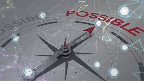 Animation Of Network Of Connections Over Compass On White Background Stock Video Video Of