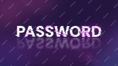 Premium Photo 3d Rendering Password Text With Screen Effects Of