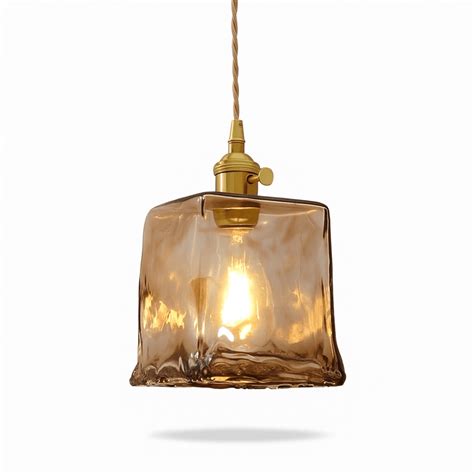 Liris Pendant Light Copper And Glass Accents Residence Supply