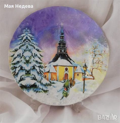 Коледни декоративни чинии Идея за коледен подарък в Декорация за дома