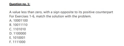 Solved A Value Less Than Zero With A Sign Opposite To Its