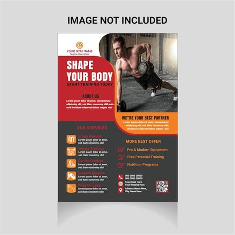 Premium Vector Gym Flyer Workout Flyer