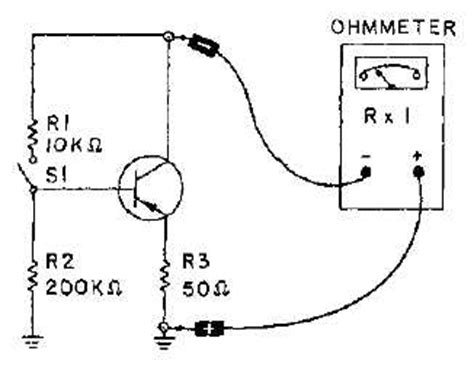 Testing Transistors With An Ohmmeter
