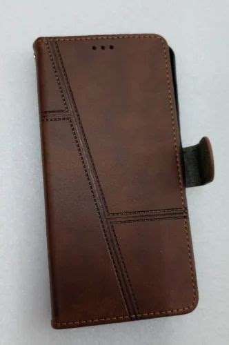 Brown Leather Mobile Flip Cover At Rs Leather Mobile Flip Cover In Patna Id