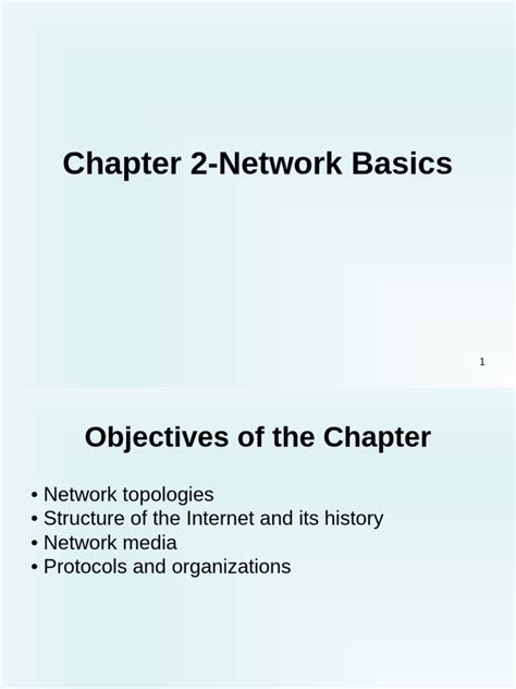 Chapter 2 Network Basics Pdf Internet Protocol Suite Network Topology